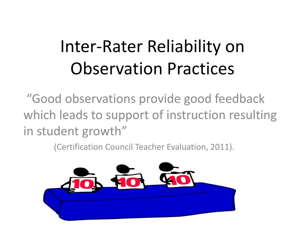 PPT - Inter-Rater Reliability on Observation Practices PowerPoint ... PPT - Inter-Rater Reliability on Observation Practices PowerPoint ...