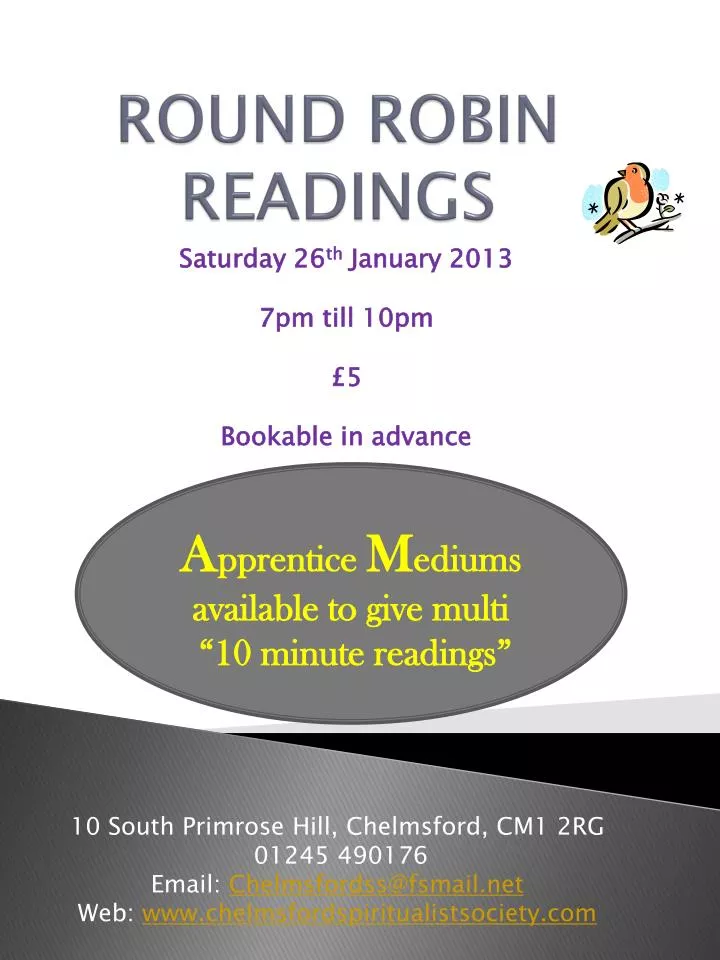 PPT - ROUND ROBIN READINGS PowerPoint Presentation, free download - ID ...