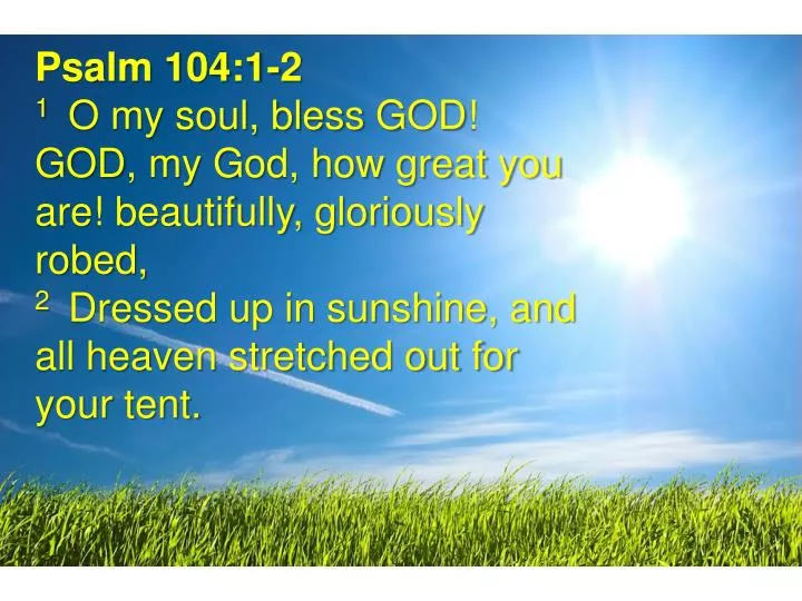 PPT Psalm 104 1 2 PowerPoint Presentation Free Download ID 2570693 PPT Psalm 104 1 2 PowerPoint Presentation Free Download ID 2570693