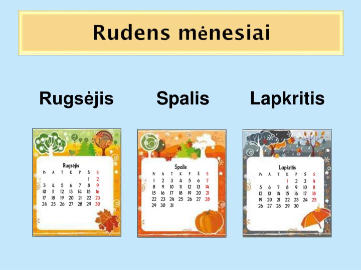 PPT - Kalendorius PowerPoint Presentation - ID:2570790