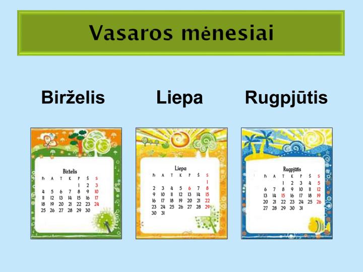 PPT - Kalendorius PowerPoint Presentation - ID:2570790