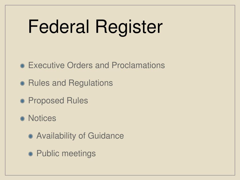 PPT - The Dynamic Environment of Laws, Regulations and Policy ...