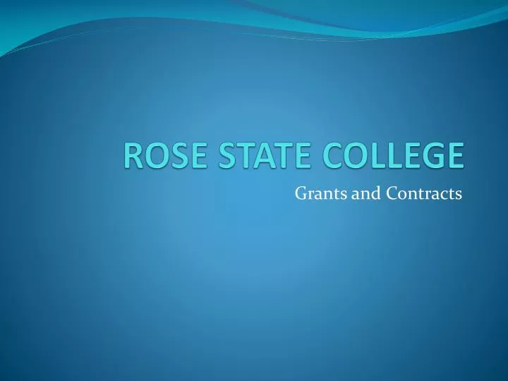 PPT - ROSE STATE COLLEGE PowerPoint Presentation, free download - ID ...