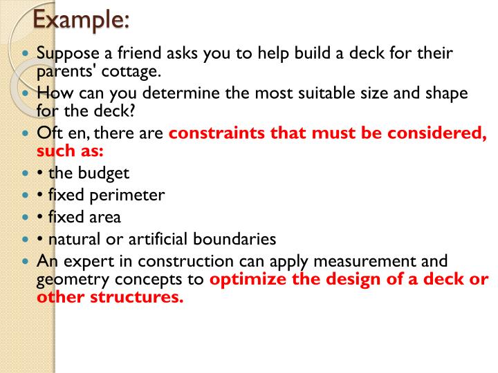 PPT - Optimizing Area and Perimeter of shapes PowerPoint Presentation ...