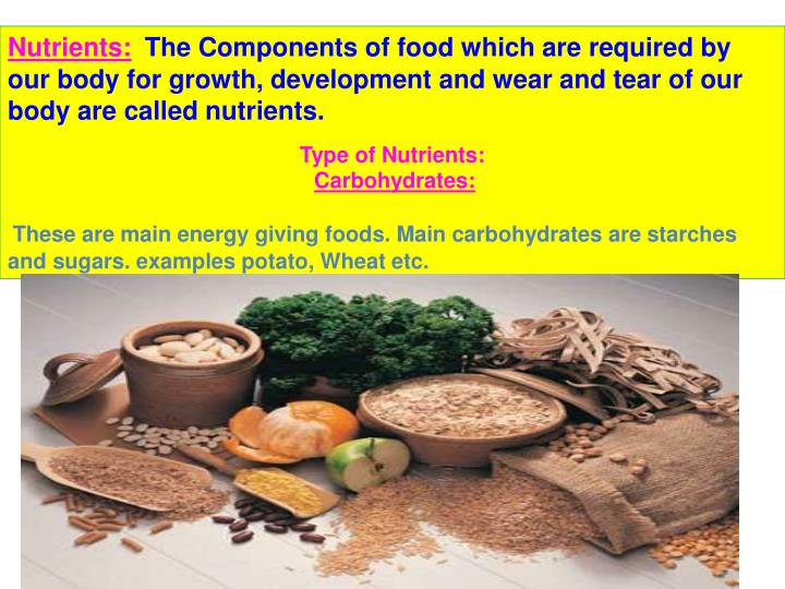 PPT - Components of Food PowerPoint Presentation - ID:2572445