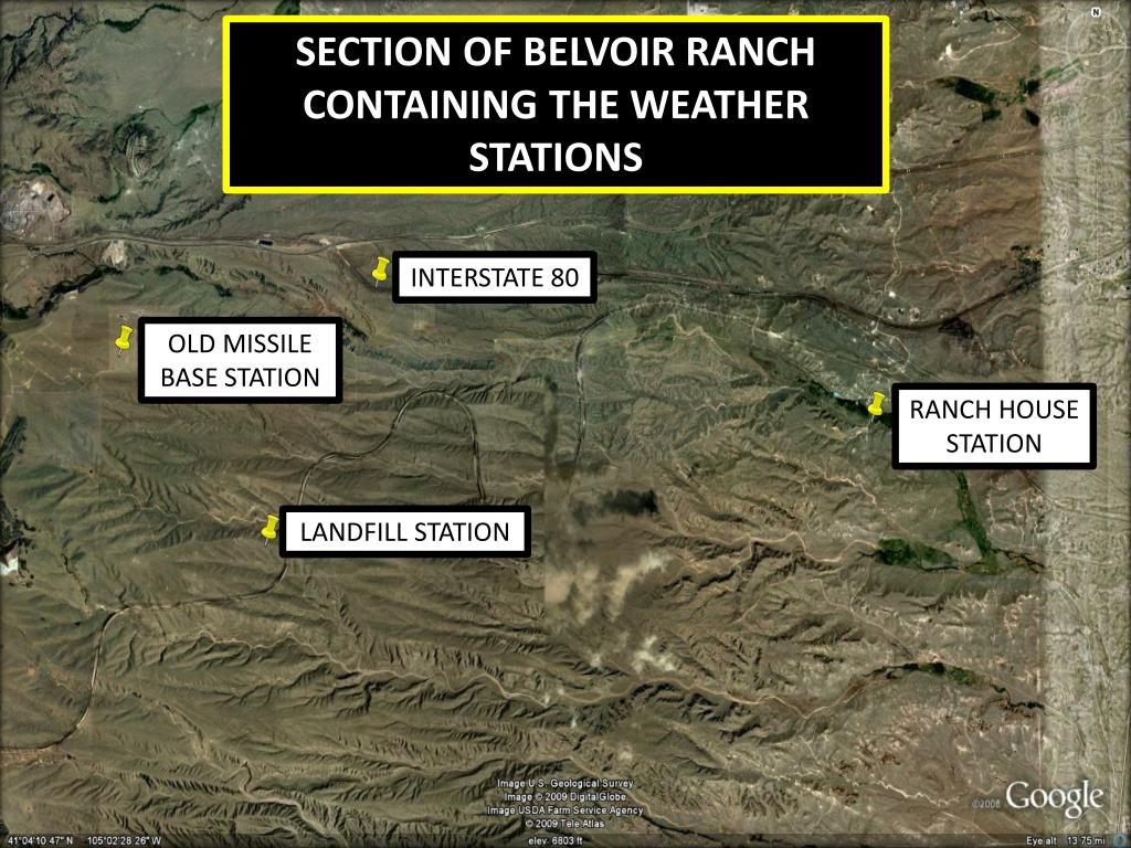 PPT - THE BELVOIR RANCH CLIMATE STUDY LARAMIE COUNTY, WYOMING BILL ...