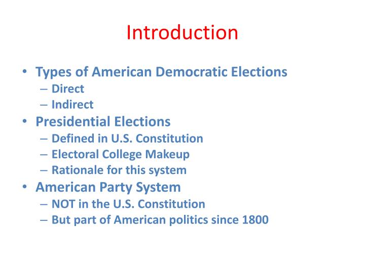 PPT - The American Presidential Election Process PowerPoint ...