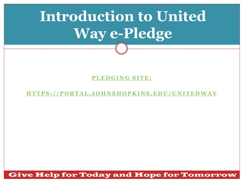 PPT - Johns Hopkins Medicine 2010 United Way Campaign PowerPoint ...
