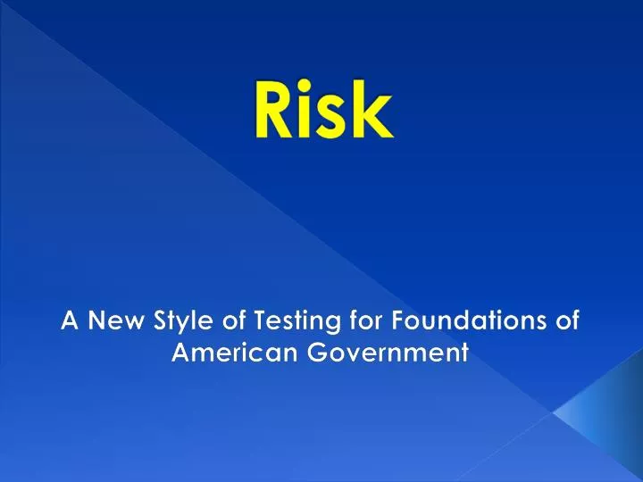 PPT - Risk PowerPoint Presentation, free download - ID:2573235
