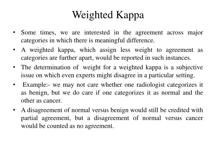 PPT - Kappa statistics PowerPoint Presentation - ID:2574287