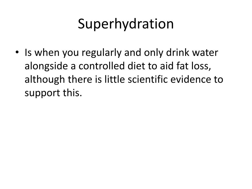 PPT - Hydration and the impact on sports performance PowerPoint ...