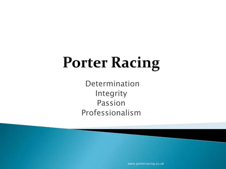 PPT - Porter Racing PowerPoint Presentation, free download - ID:2575035