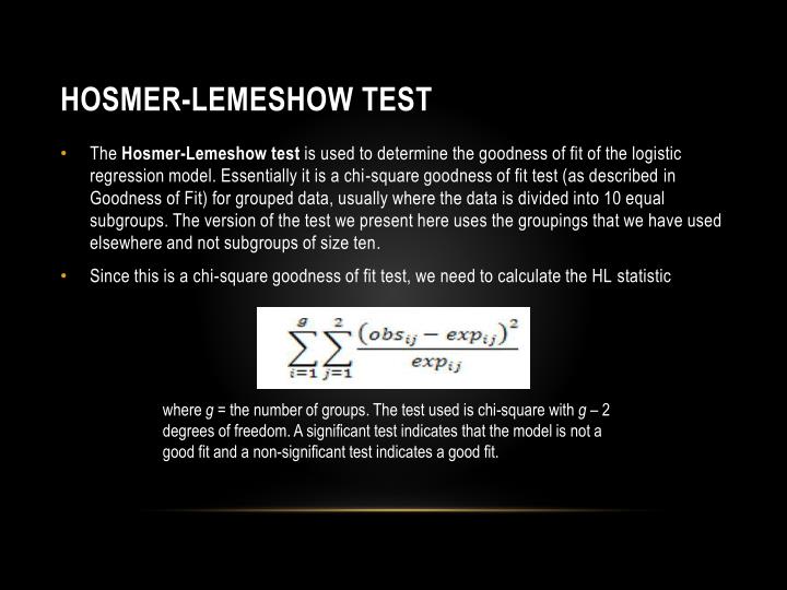 PPT - Logistic Regression PowerPoint Presentation - ID:2575116