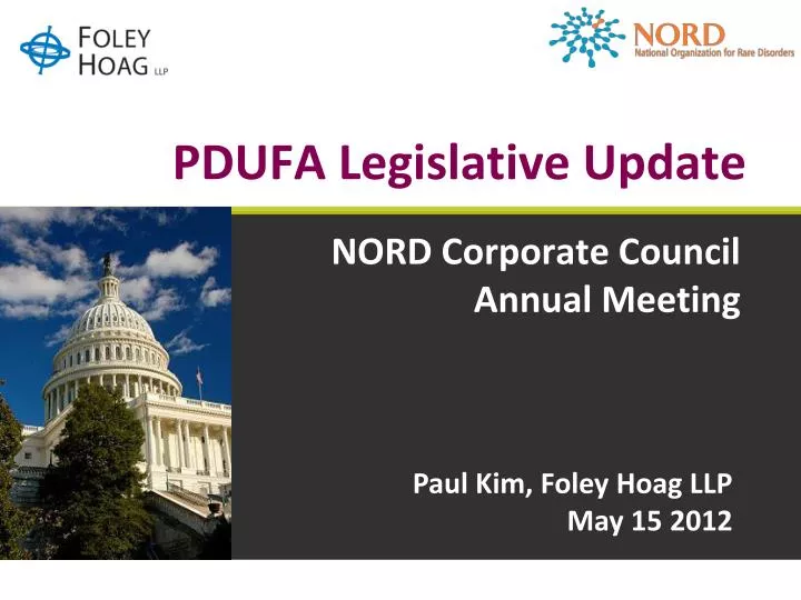 PPT - PDUFA Legislative Update PowerPoint Presentation, free download ...