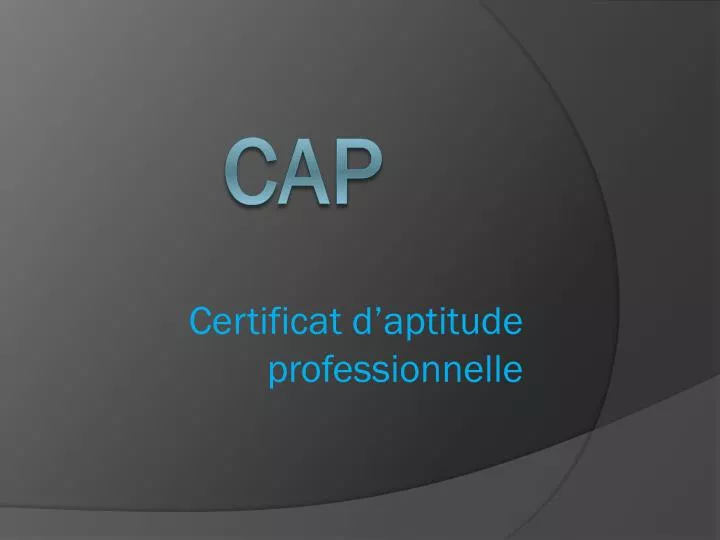 PPT - CAP PowerPoint Presentation, free download - ID:2577011