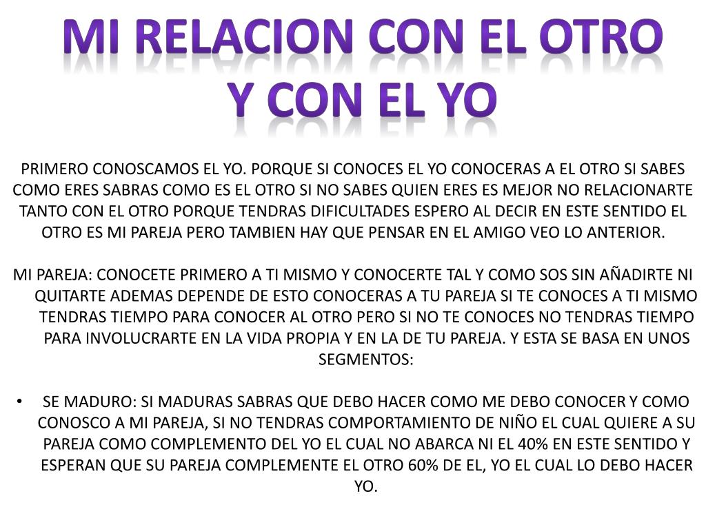 PPT - El yo y la relación con mi entorno. PowerPoint Presentation, free ...