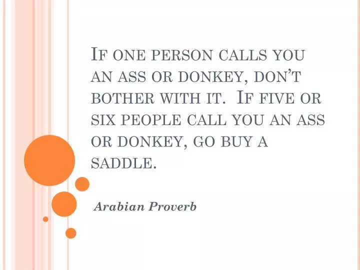 PPT - Arabian Proverb PowerPoint Presentation, free download - ID:2577541