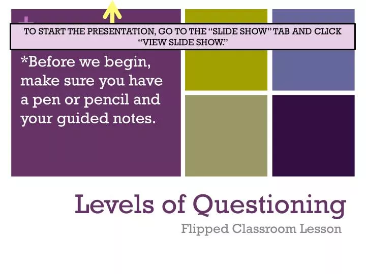 PPT - Levels of Questioning PowerPoint Presentation, free download - ID ...