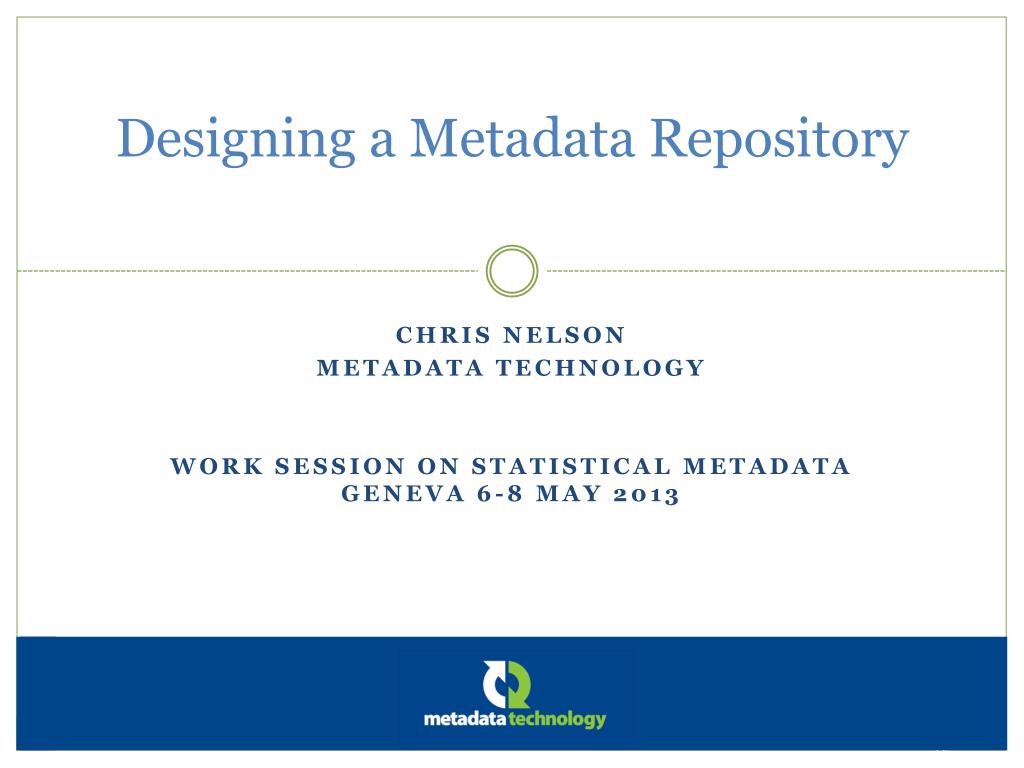 PPT - Designing a Metadata Repository PowerPoint Presentation, free ...