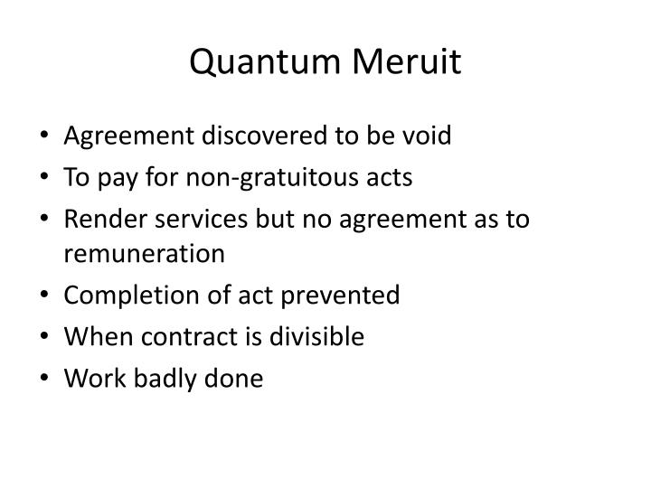 PPT - Quasi Contract PowerPoint Presentation - ID:2578084