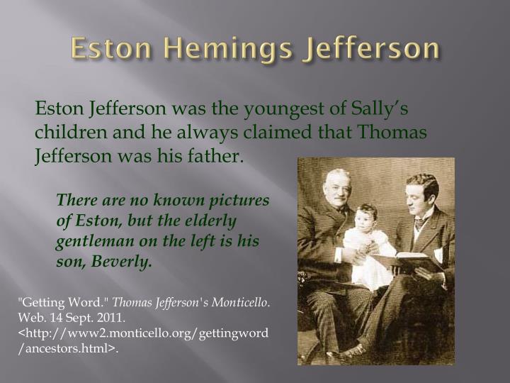 PPT - Thomas Jefferson and sally hemings PowerPoint Presentation - ID ...
