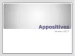 PPT - Grammar Unit: The Appositive and Appositive Phrase PowerPoint ...