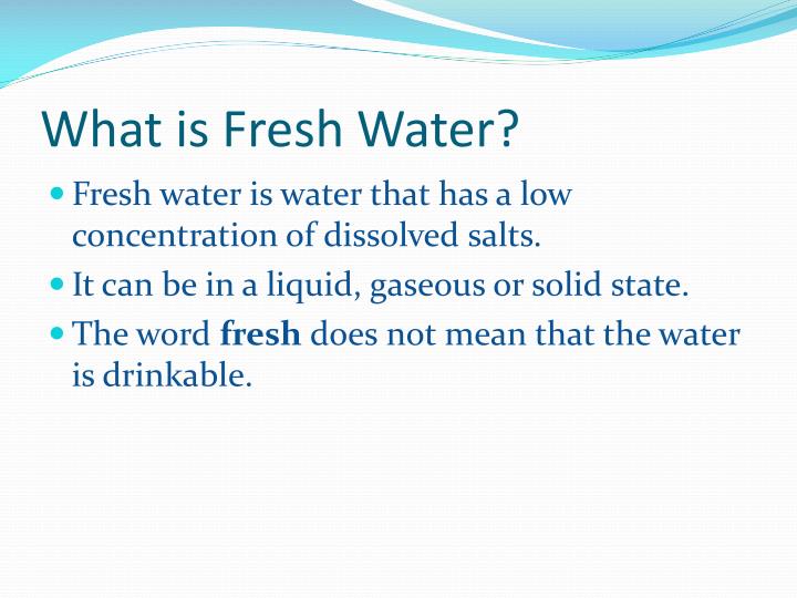 PPT - SALT WATER VS FRESH WATER PowerPoint Presentation - ID:2578613