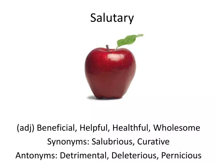 PPT - Salutary PowerPoint Presentation, free download - ID:2578615