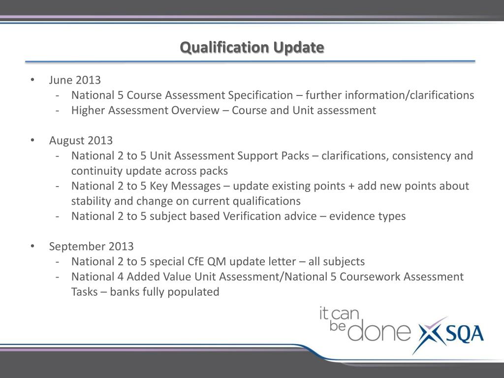 PPT - Qualifications Update Jacqui Hill Manager – CfE Liaison Team ...