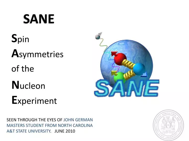 PPT - SANE PowerPoint Presentation, free download - ID:2579273