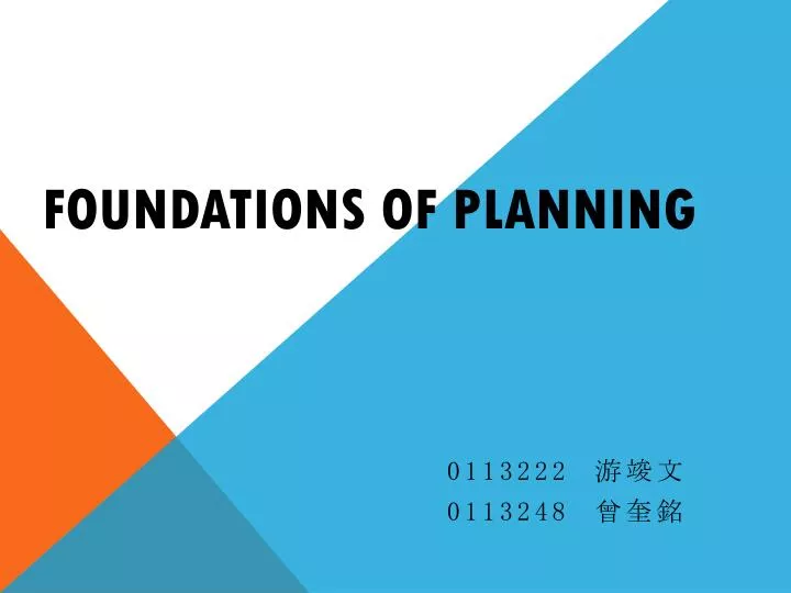 PPT - Foundations of Planning PowerPoint Presentation, free download ...