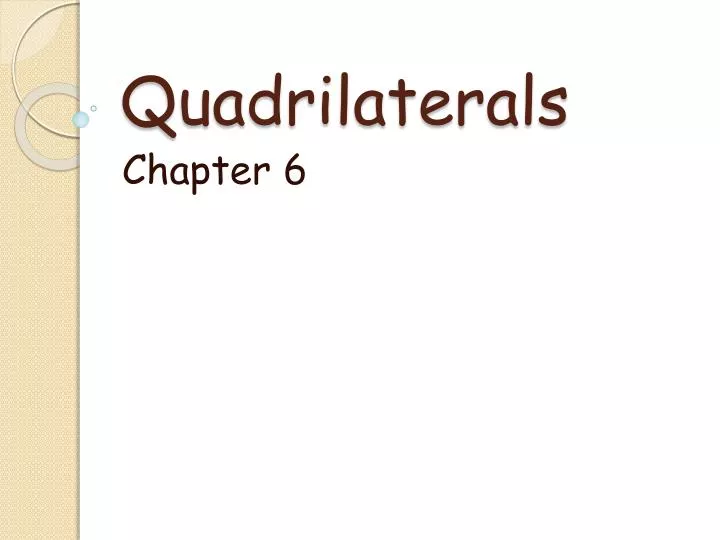 PPT - Quadrilaterals PowerPoint Presentation, free download - ID:2579752