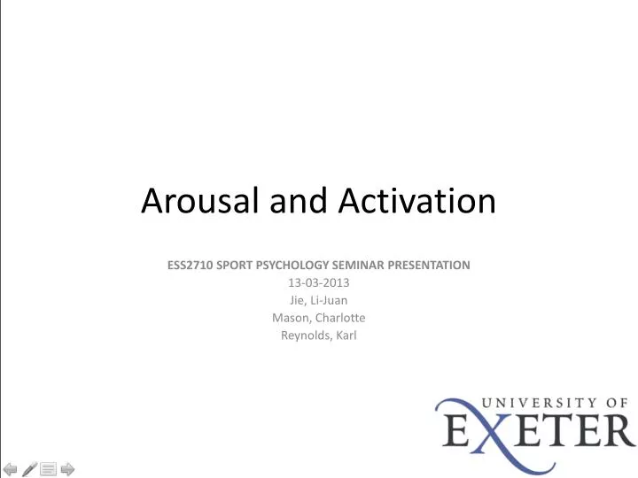 PPT - Arousal and Activation PowerPoint Presentation, free download ...