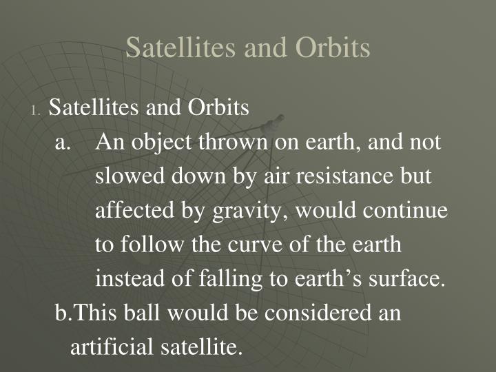 PPT - Artificial Satellites PowerPoint Presentation - ID:2580518
