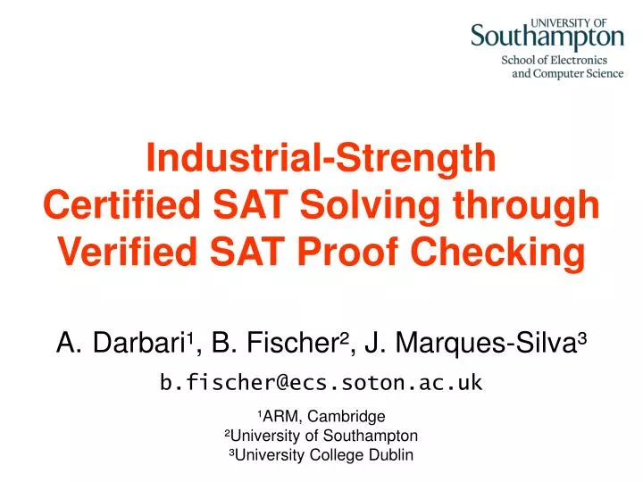 Ppt Boolean Satisfiability Sat Problems Powerpoint Presentation Free Download Id 2581096