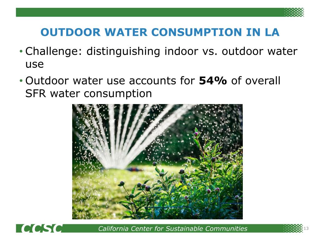 PPT - Residential Water Consumption in Los Angeles: PowerPoint ...