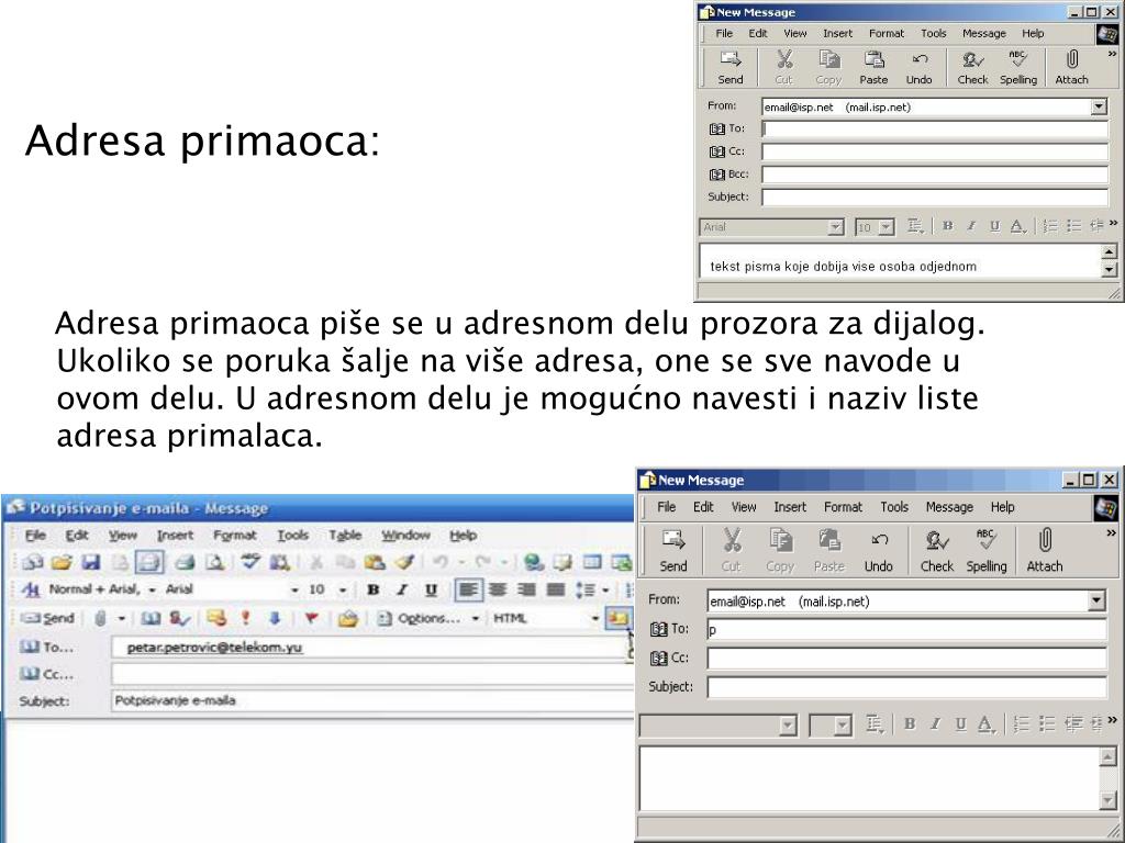 PPT - Tema: Elektronska pošta Predmet: Računarstvo i informatika ...