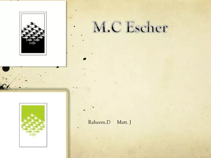 PPT - M.C Escher PowerPoint Presentation, free download - ID:2582225