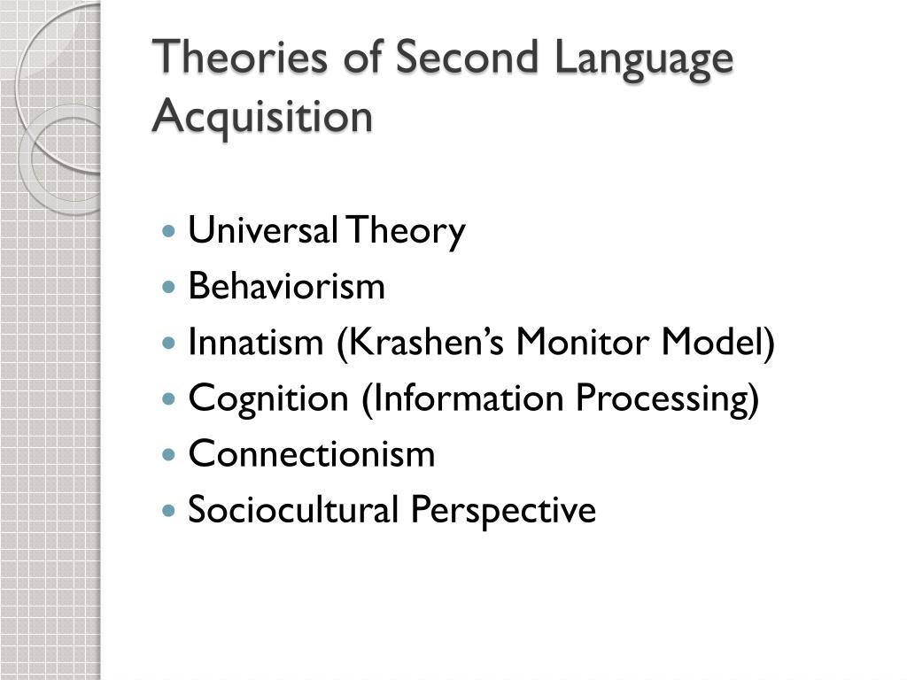 PPT - Second Language Learning & Theories PowerPoint Presentation - ID ... PPT - Second Language Learning & Theories PowerPoint Presentation - ID ...
