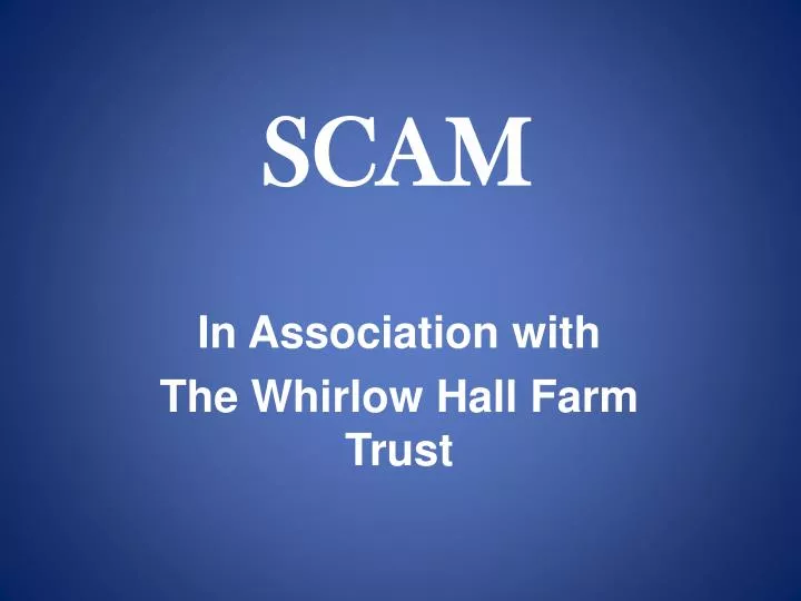 PPT - SCAM PowerPoint Presentation, free download - ID:2583439
