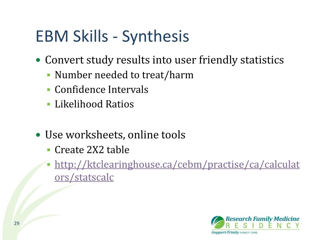 PPT - Paving an EBM Trail; From Journal Club to Publication PowerPoint ...