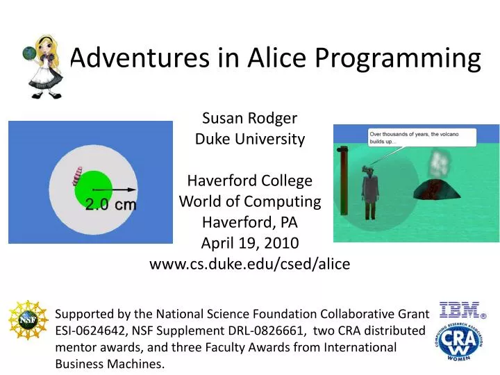 PPT - Adventures in Alice Programming PowerPoint Presentation, free download - ID:2583555