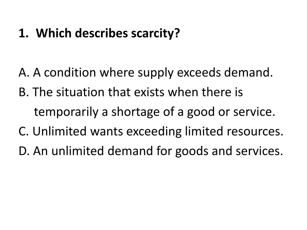 PPT - Scarcity, Trade-offs, and Opportunity Cost PowerPoint ...