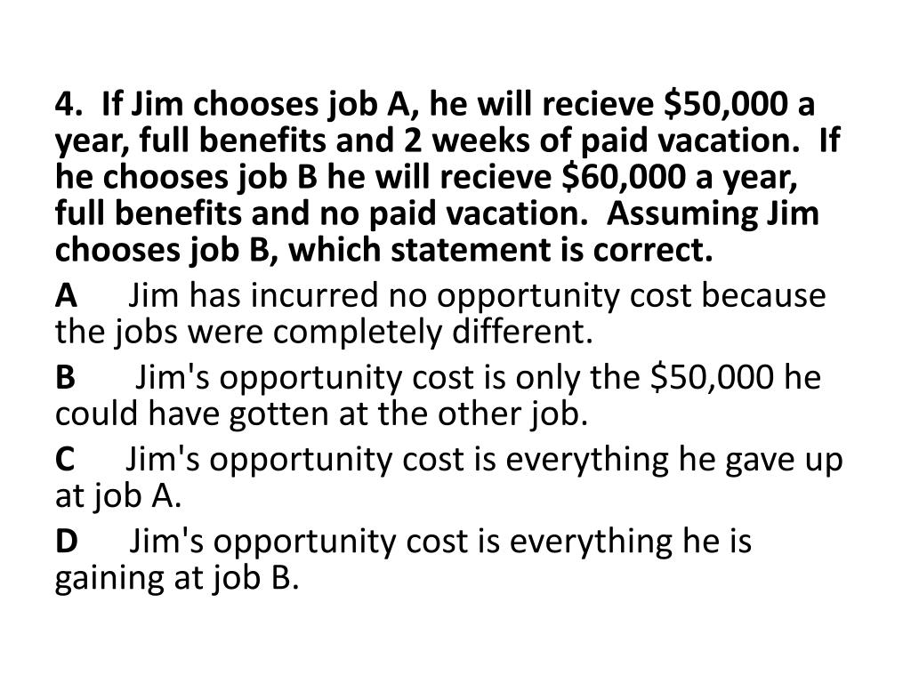 PPT - Scarcity, Trade-offs, and Opportunity Cost PowerPoint ...