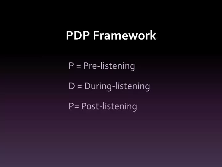 PPT - PDP Framework PowerPoint Presentation, free download - ID:2584111