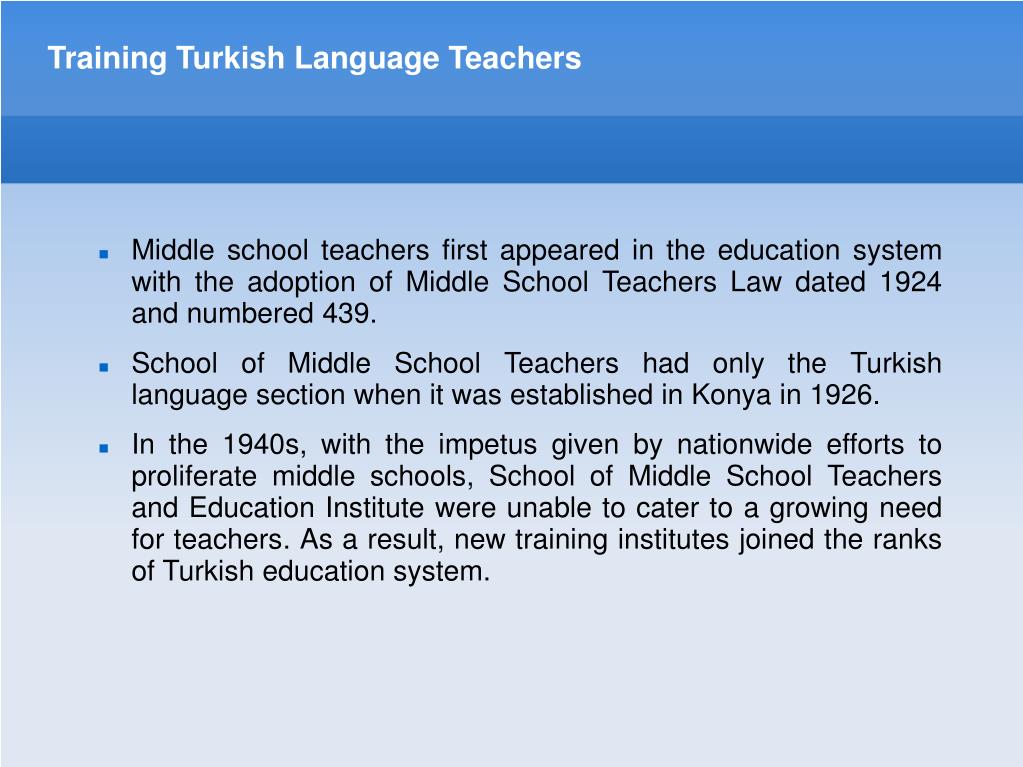 PPT - TURKISH LANGUAGE TEACHER TRAINING Assoc.Prof.Dr . Halit KARATAY ...