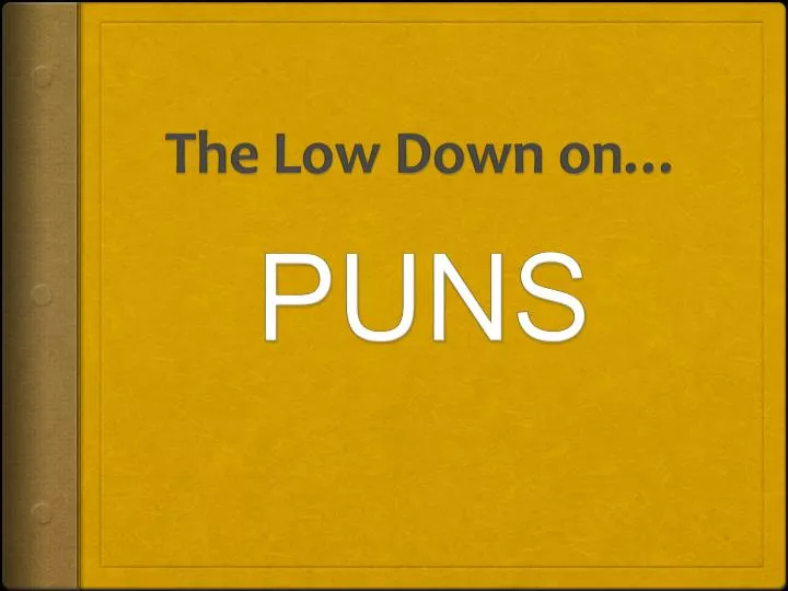 PPT - The Low Down on… PowerPoint Presentation, free download - ID:2585292
