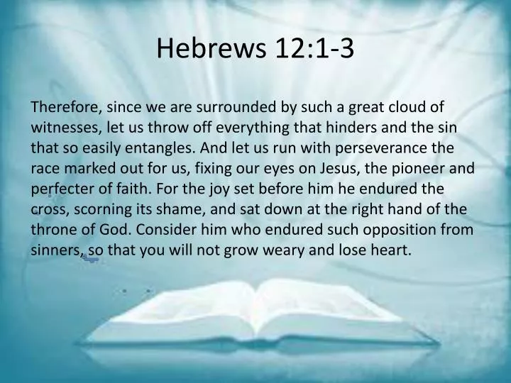 PPT - Hebrews 12:1-3 PowerPoint Presentation, free download - ID:2585460