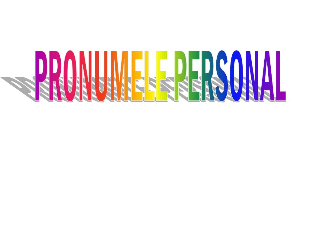 PPT - PRONUMELE PERSONAL PowerPoint Presentation, free download - ID ...