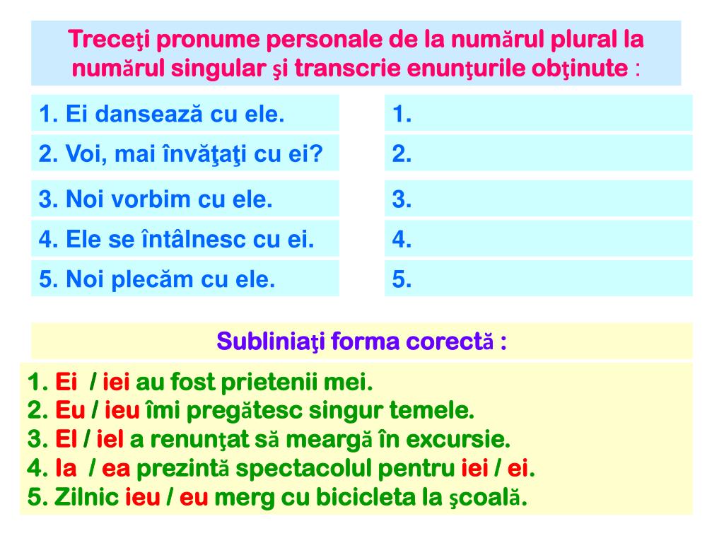 PPT - PRONUMELE PERSONAL PowerPoint Presentation, free download - ID ...